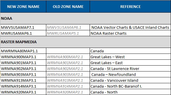 US NOAA and Canada charts update – TIMEZERO Blog